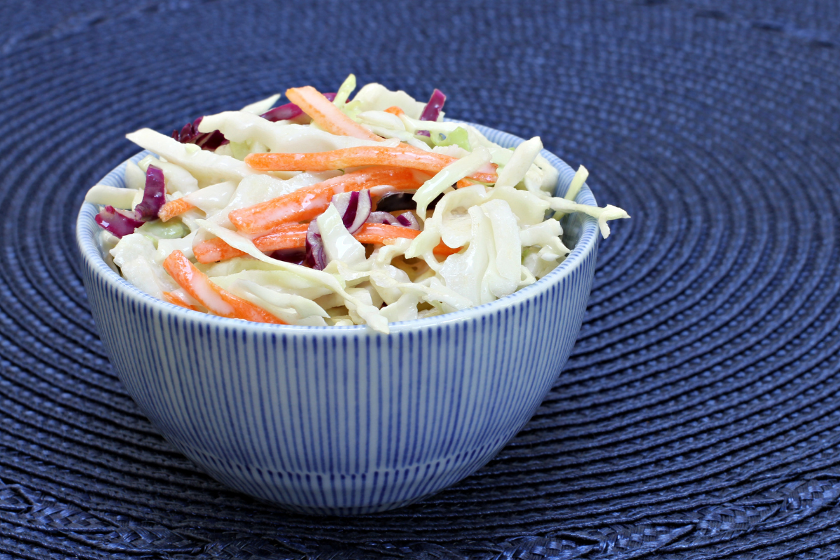 Tangy Vegan Slaw with MamaSezz Awesome Sauce